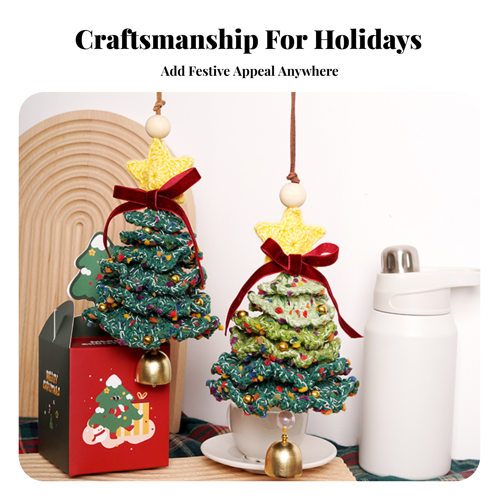 VERDANT YARN CHRISTMAS Tree Hanging, DIY Kit, Winter Party $31.05 ...